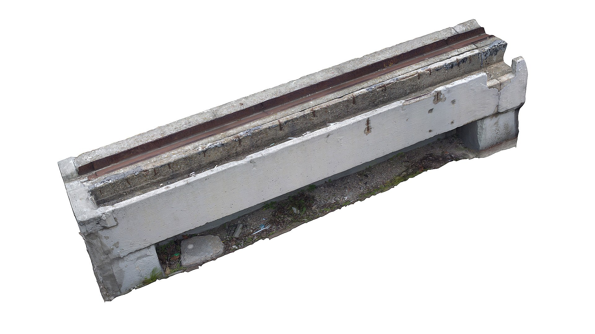 3d Model Concrete Barrier Scan 8k