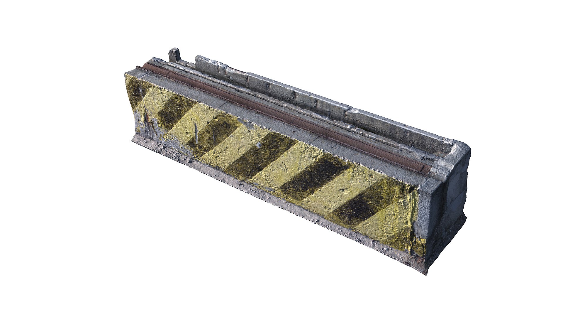 3d Model Concrete Barrier Scan 8k