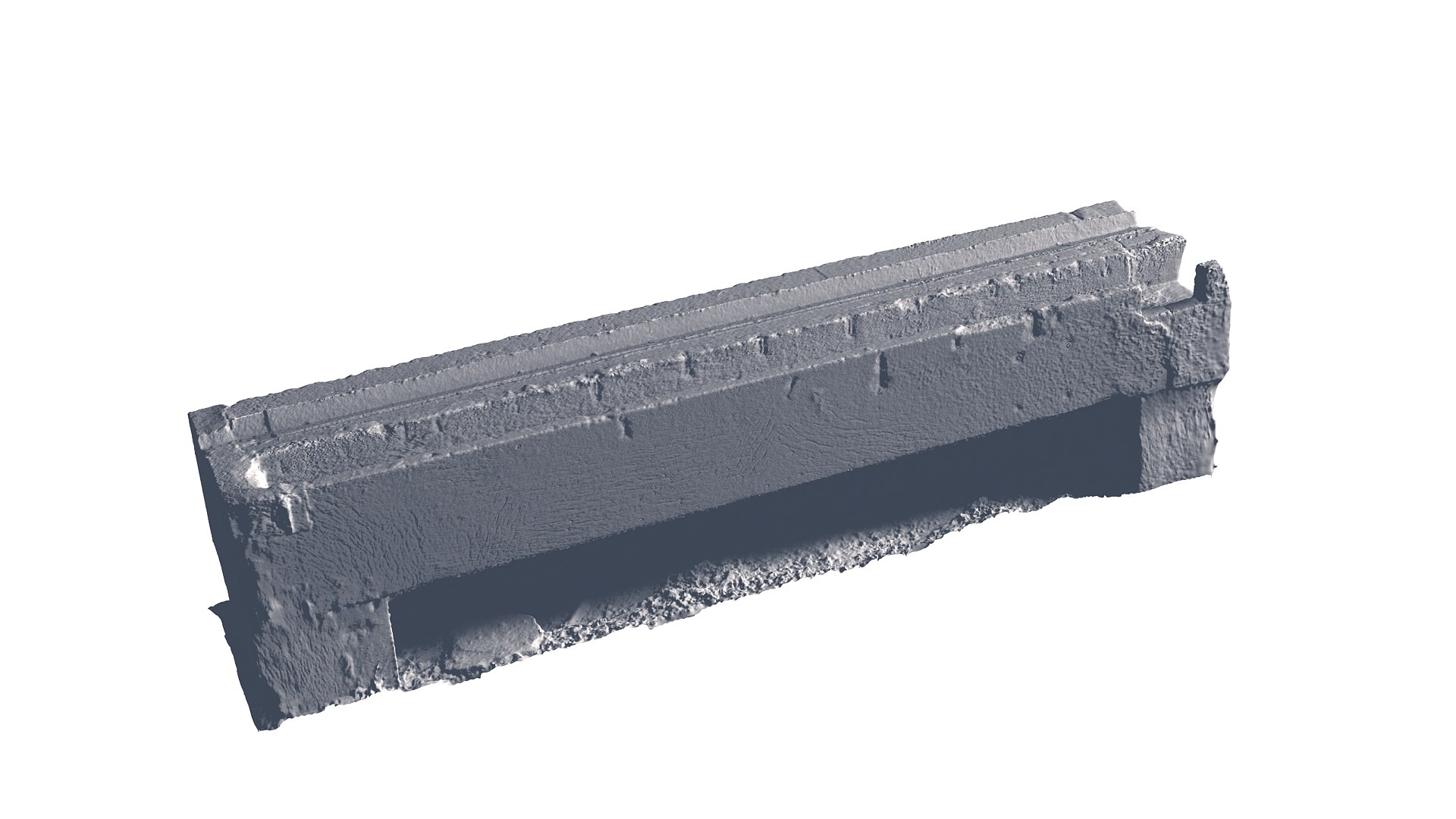 3d Model Concrete Barrier Scan 8k