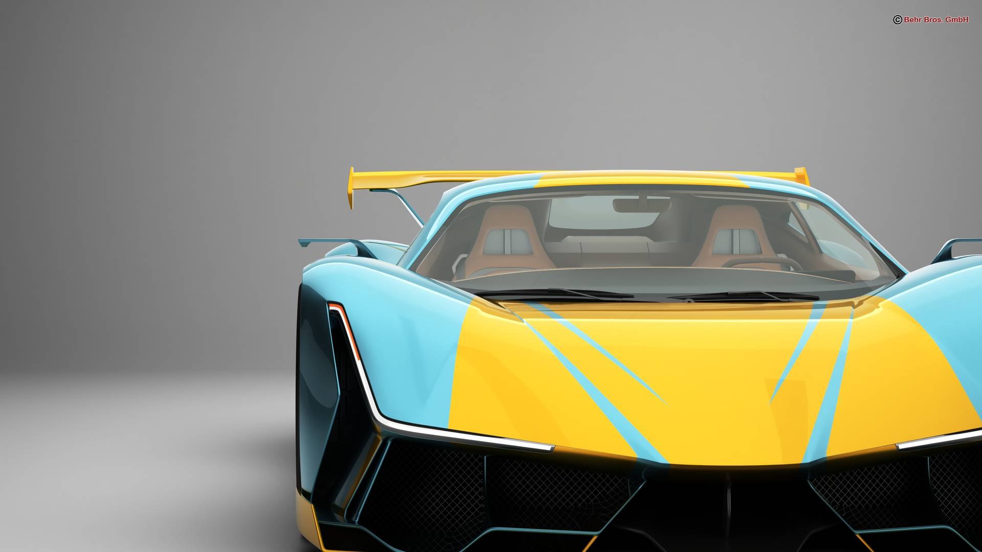 Generic Future EV Supercar 2050 3D - TurboSquid 2256935