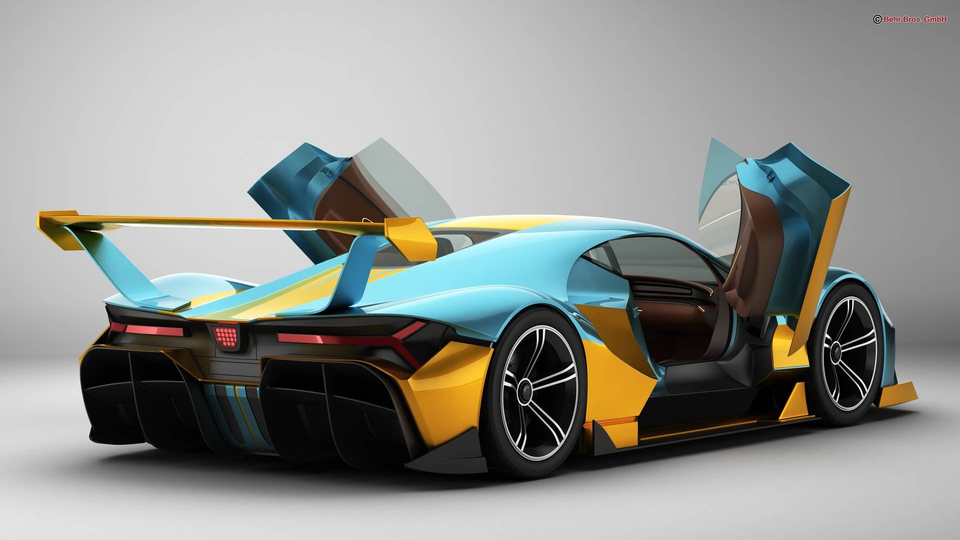 Generic Future EV Supercar 2050 3D - TurboSquid 2256935