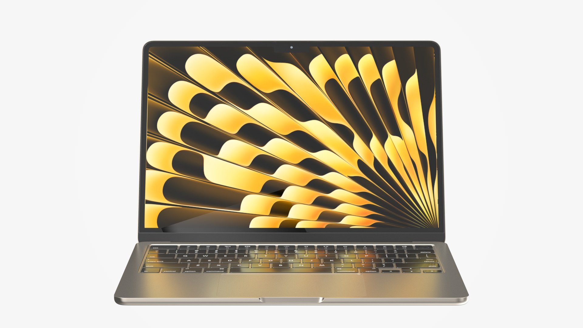 Apple MacBook Air M3 Starlight 3D Model - TurboSquid 2200241
