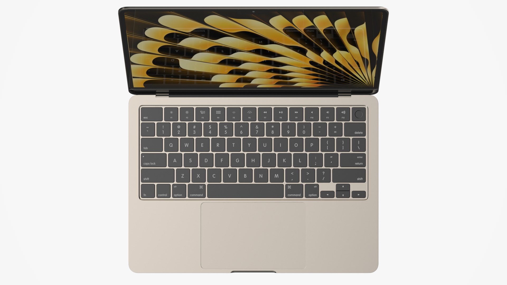 Apple MacBook Air M3 Starlight 3D Model - TurboSquid 2200241