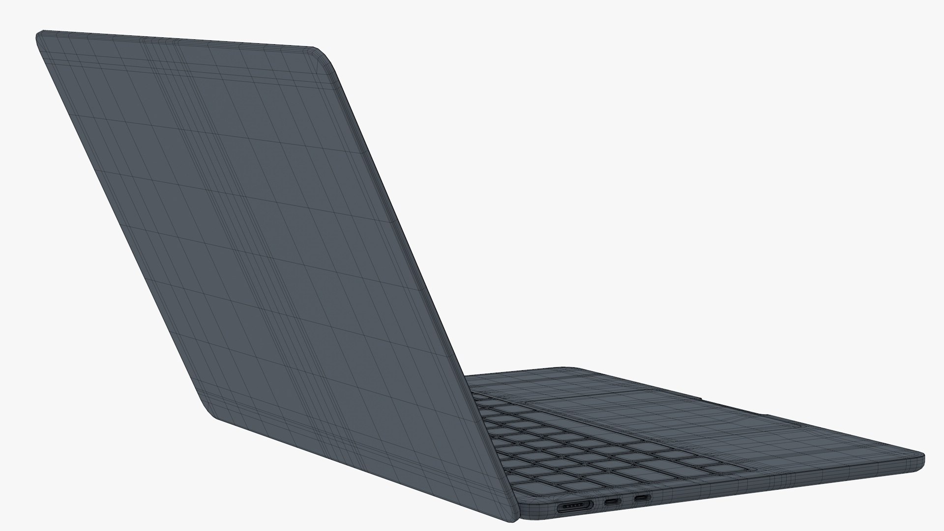 Apple MacBook Air M3 Starlight 3D Model - TurboSquid 2200241