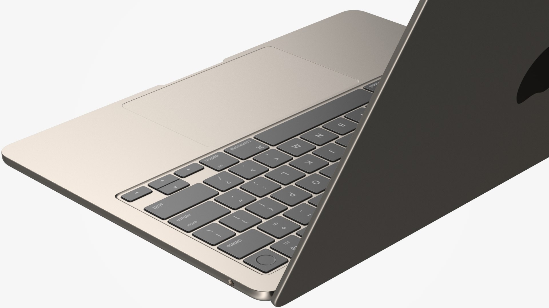 Apple MacBook Air M3 Starlight 3D Model - TurboSquid 2200241