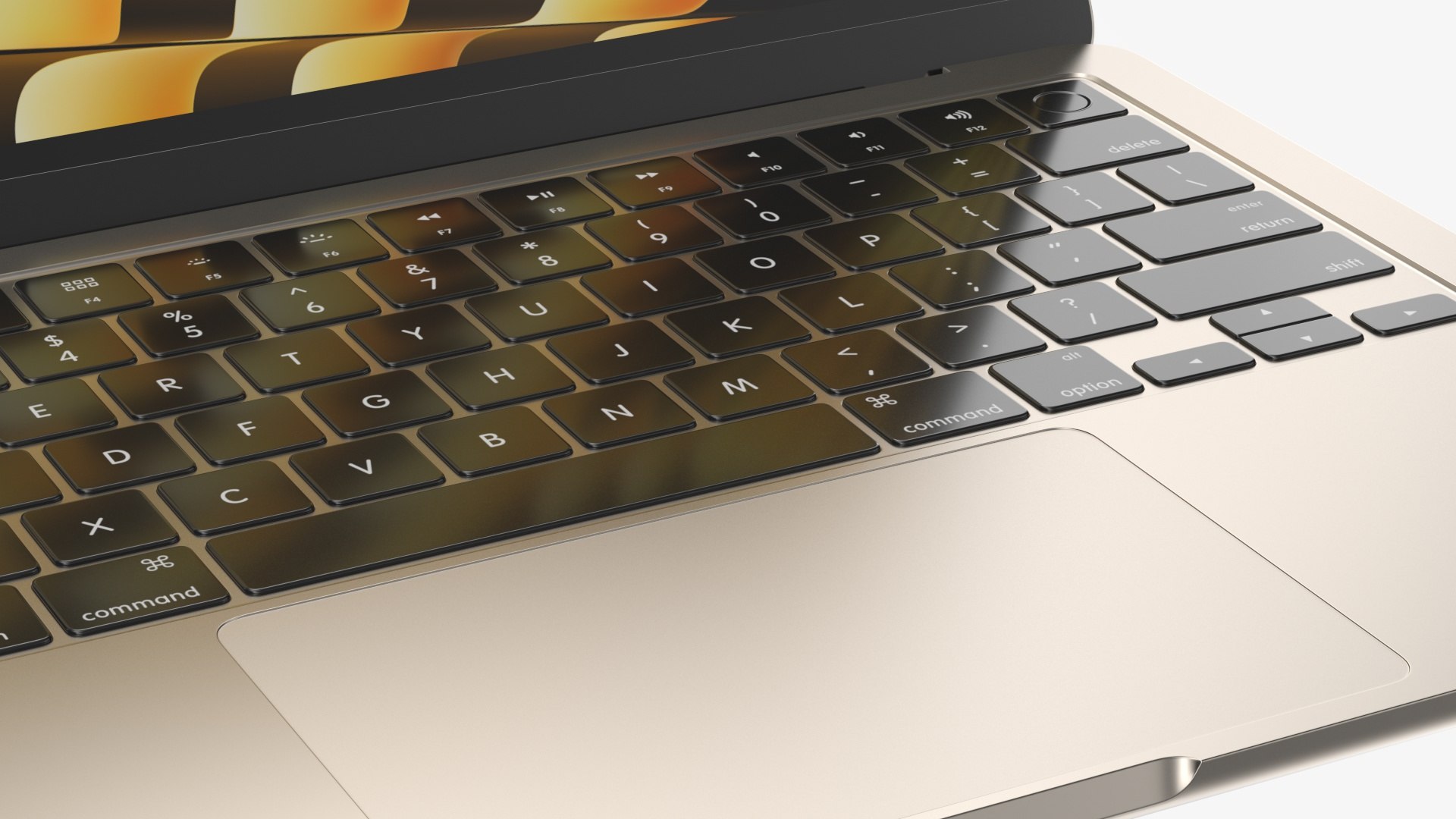 Apple MacBook Air M3 Starlight 3D Model - TurboSquid 2200241