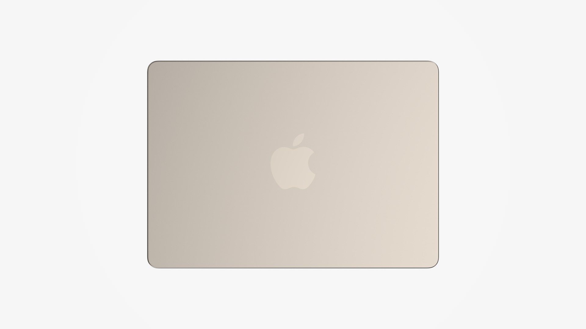 Apple MacBook Air M3 Starlight 3D Model - TurboSquid 2200241