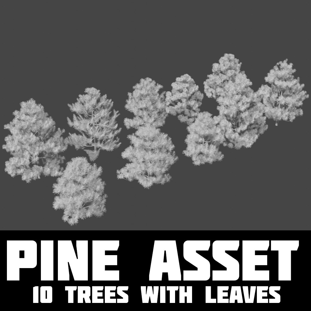 3D pine trees - TurboSquid 1520048