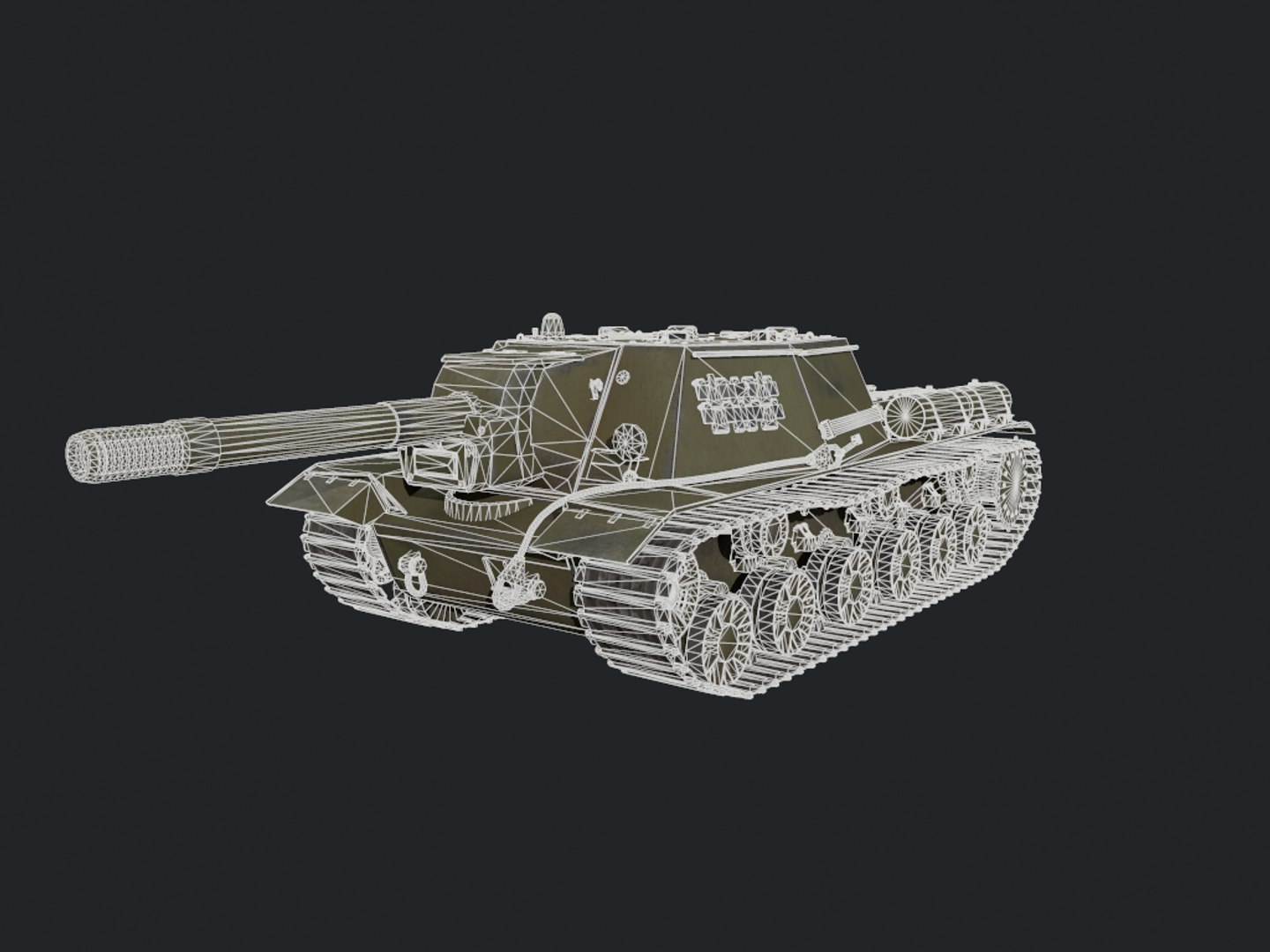 Ready Su-152 Anti-tank Self-propelled Model - TurboSquid 1189143