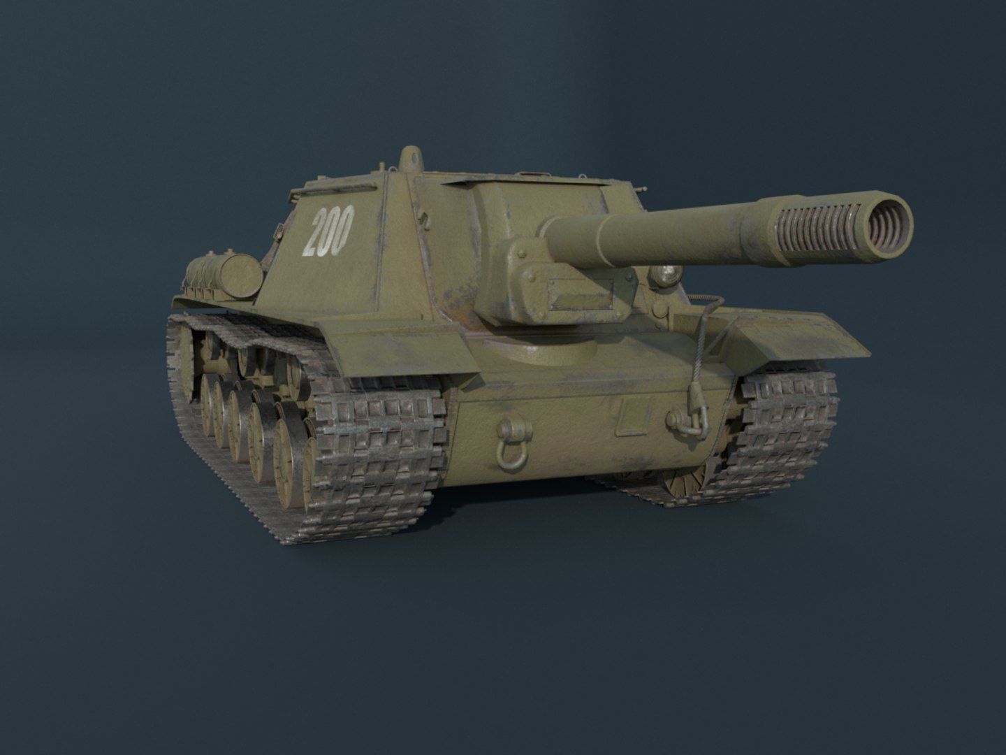 Ready Su-152 Anti-tank Self-propelled Model - TurboSquid 1189143