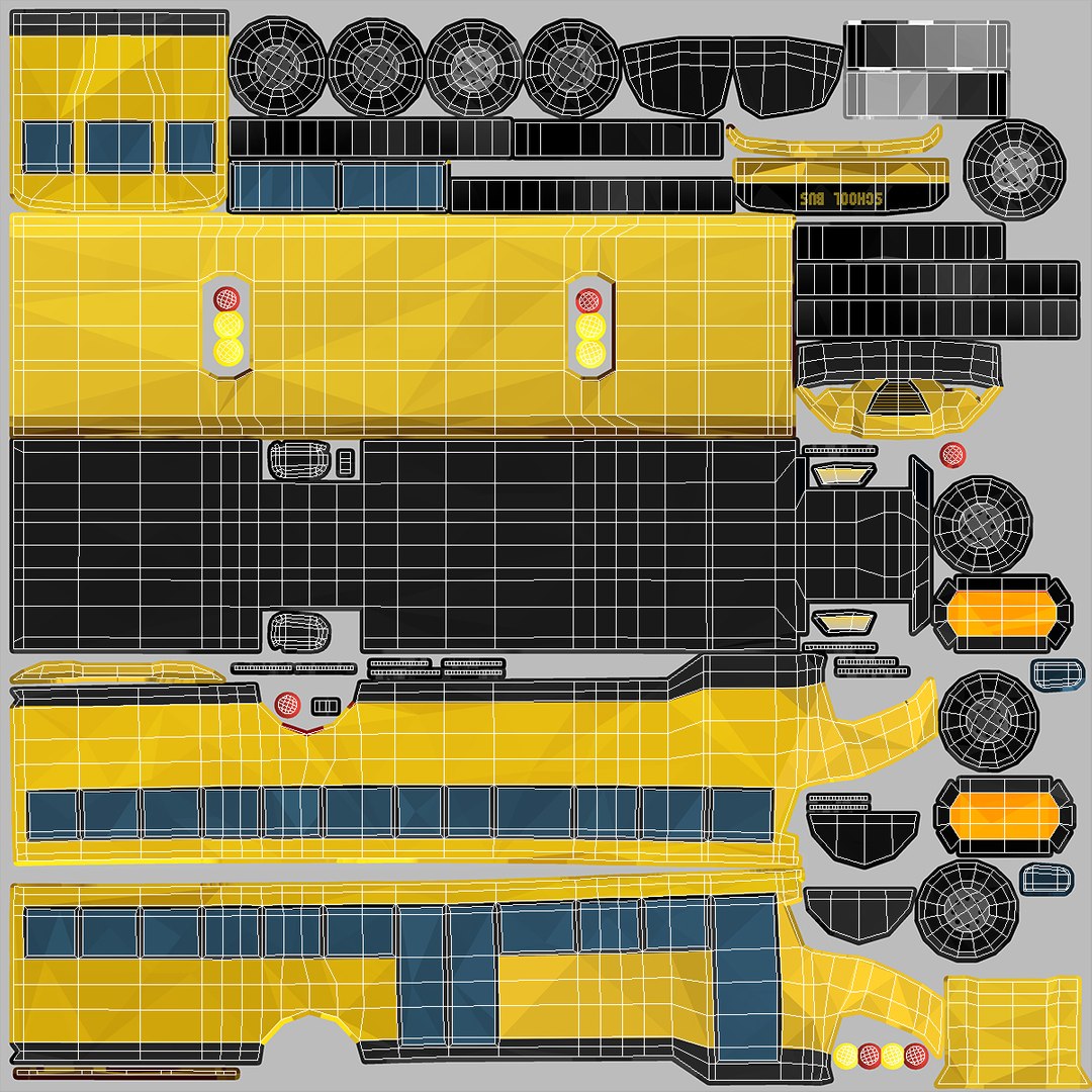 3D Low Poly Stylized Model School Bus Model - TurboSquid 2273072