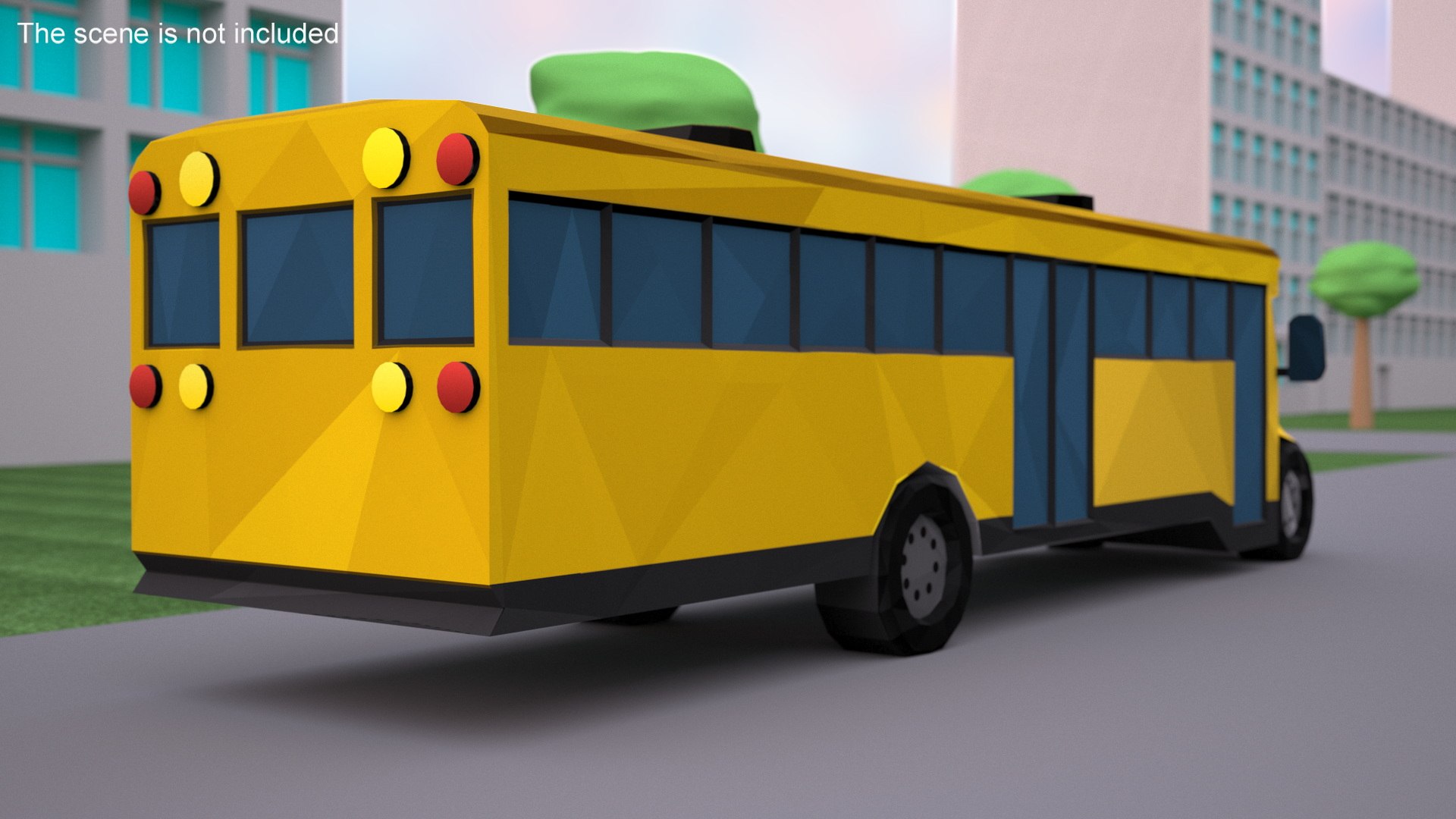 3D Low Poly Stylized Model School Bus Model - TurboSquid 2273072