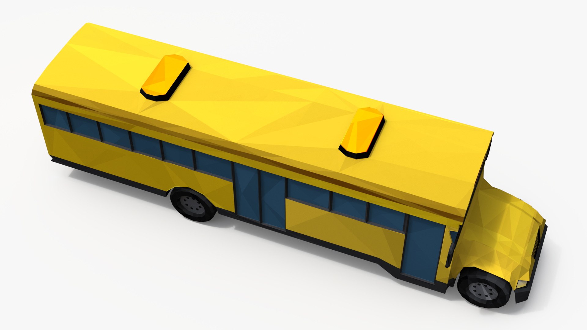 3D Low Poly Stylized Model School Bus Model - TurboSquid 2273072