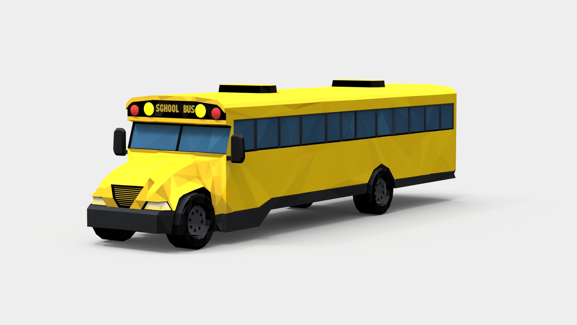 3D Low Poly Stylized Model School Bus Model - TurboSquid 2273072