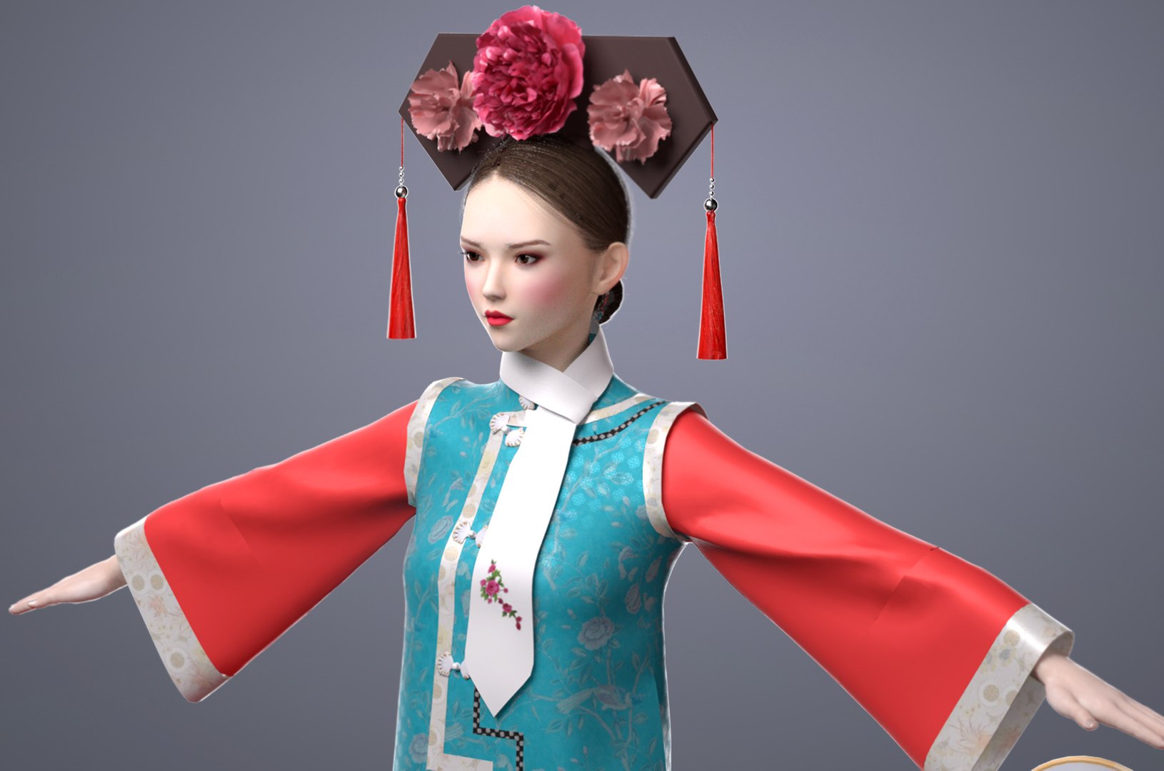 Princess Of Qing Dynasty 3D Model - TurboSquid 1743435