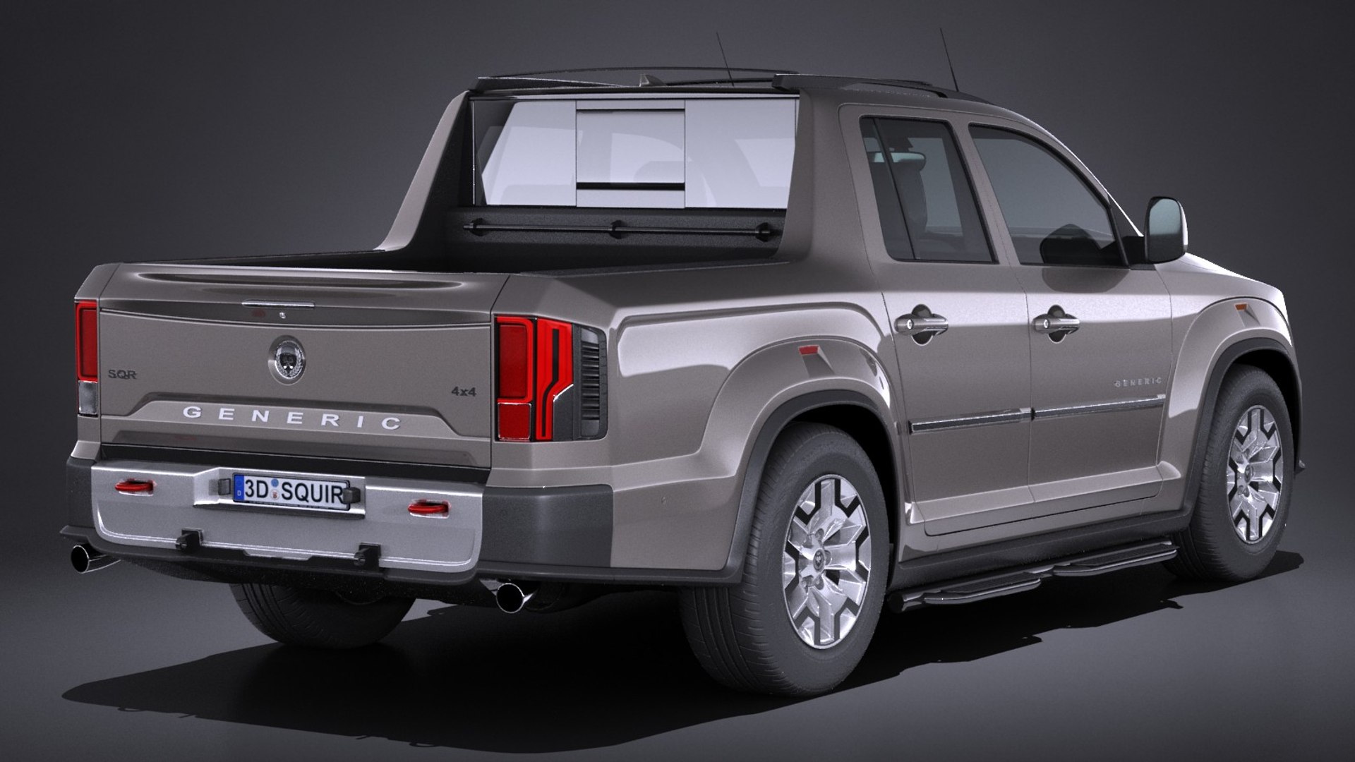 Generic Pickup 2017 3d Model