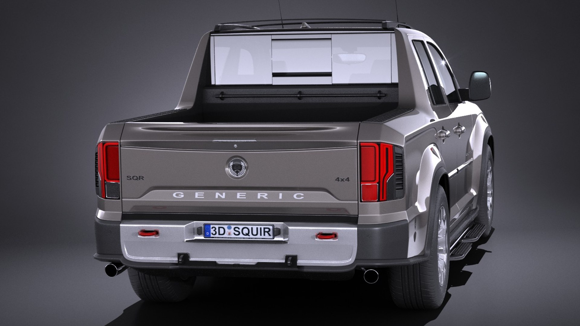 Generic Pickup 2017 3d Model