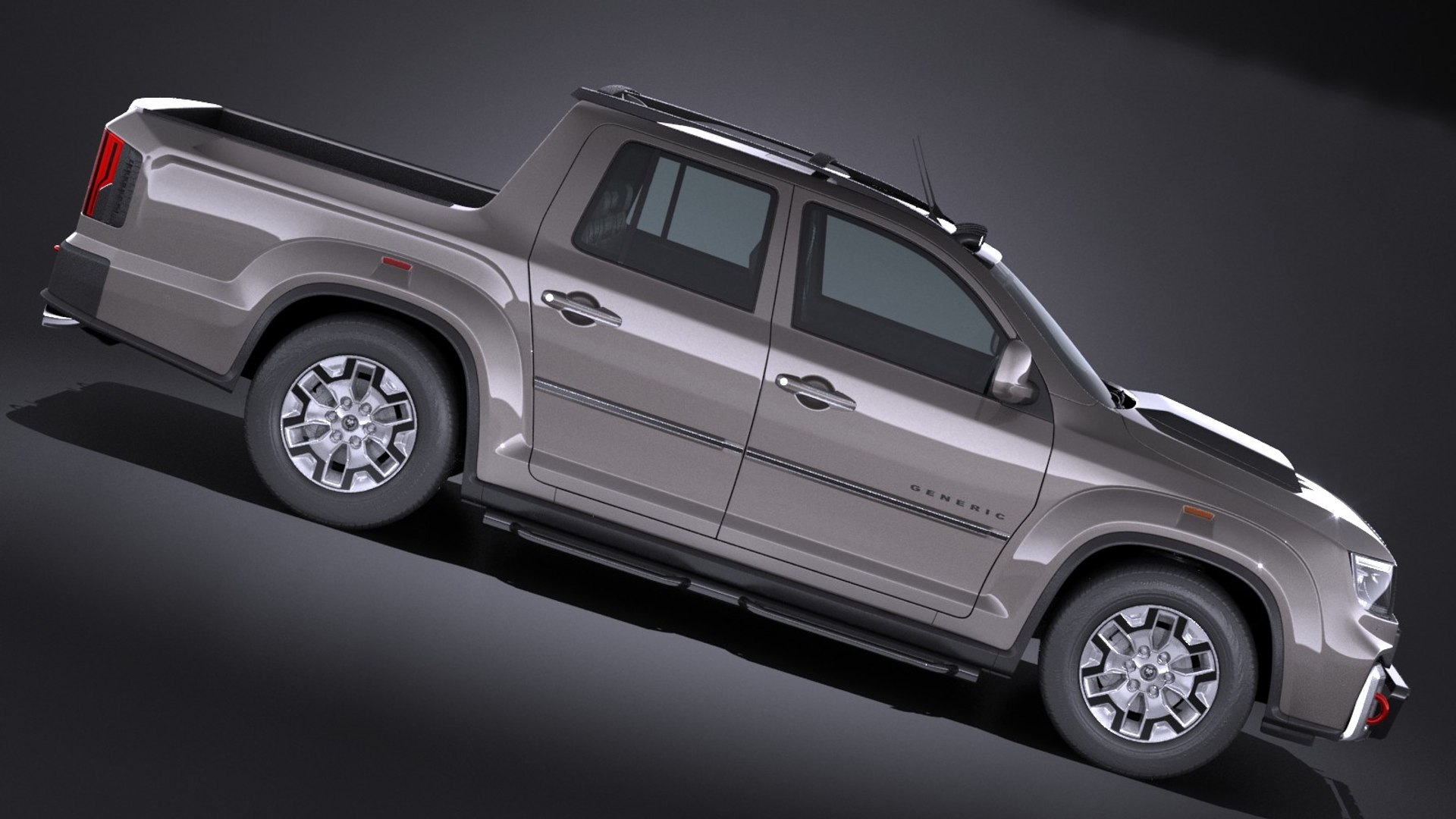 Generic Pickup 2017 3d Model