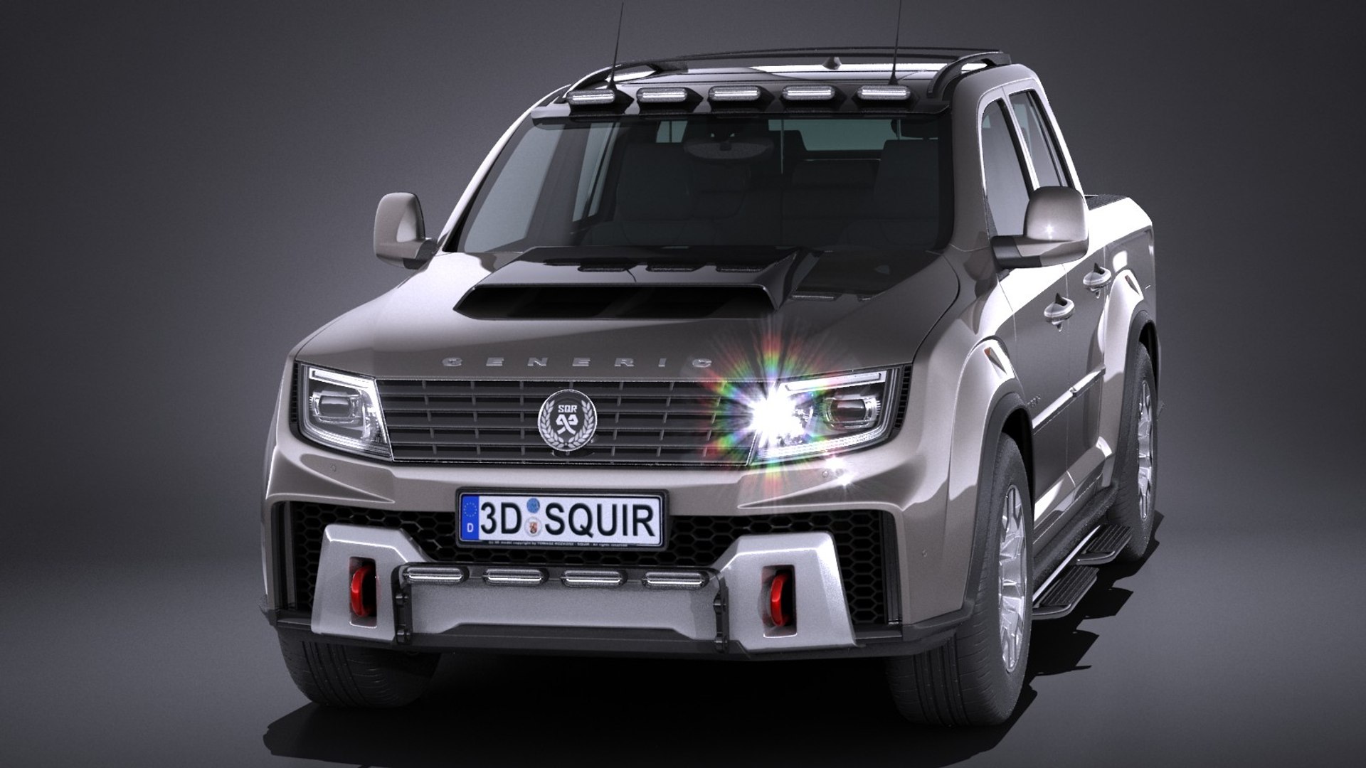 Generic Pickup 2017 3d Model