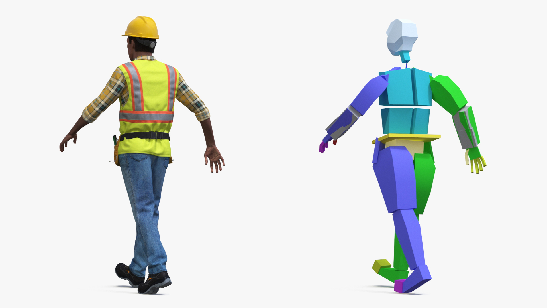 3D Construction Worker Fur Rigged - TurboSquid 2280243