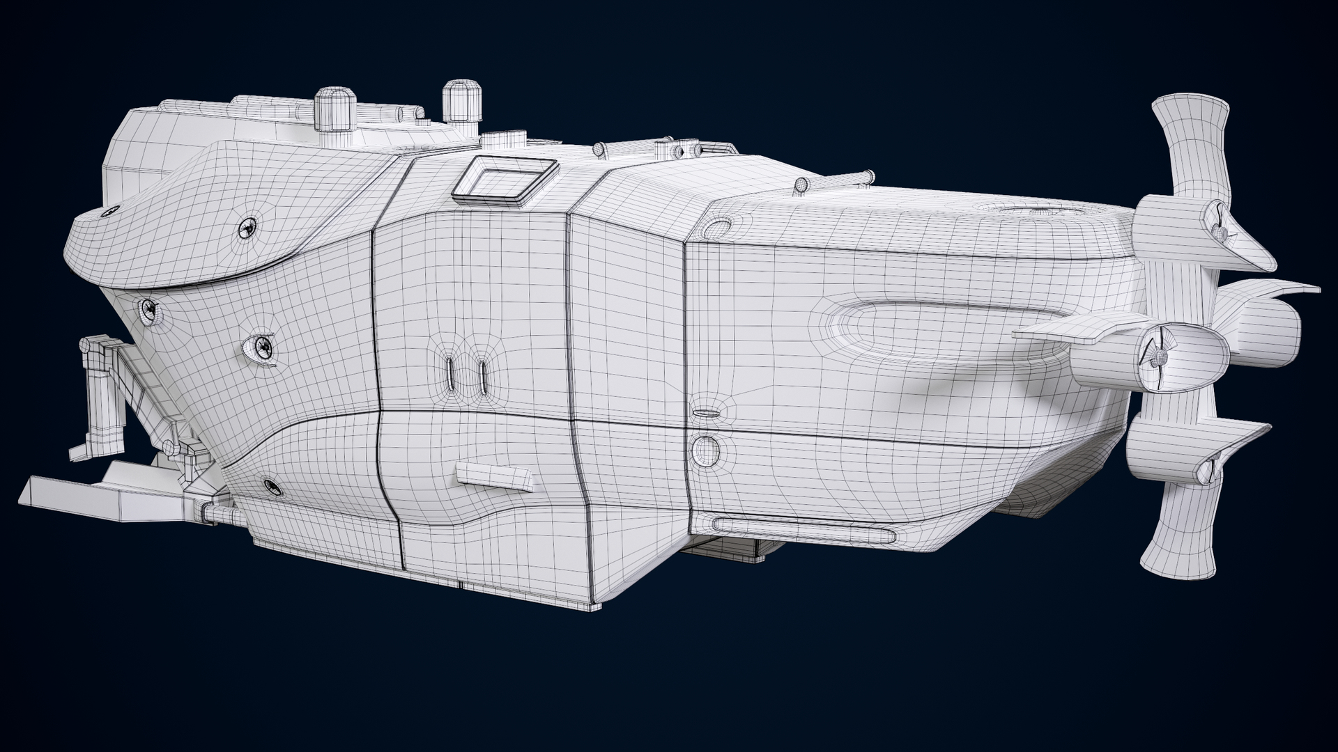 Research Submersible 3D model - TurboSquid 1801687