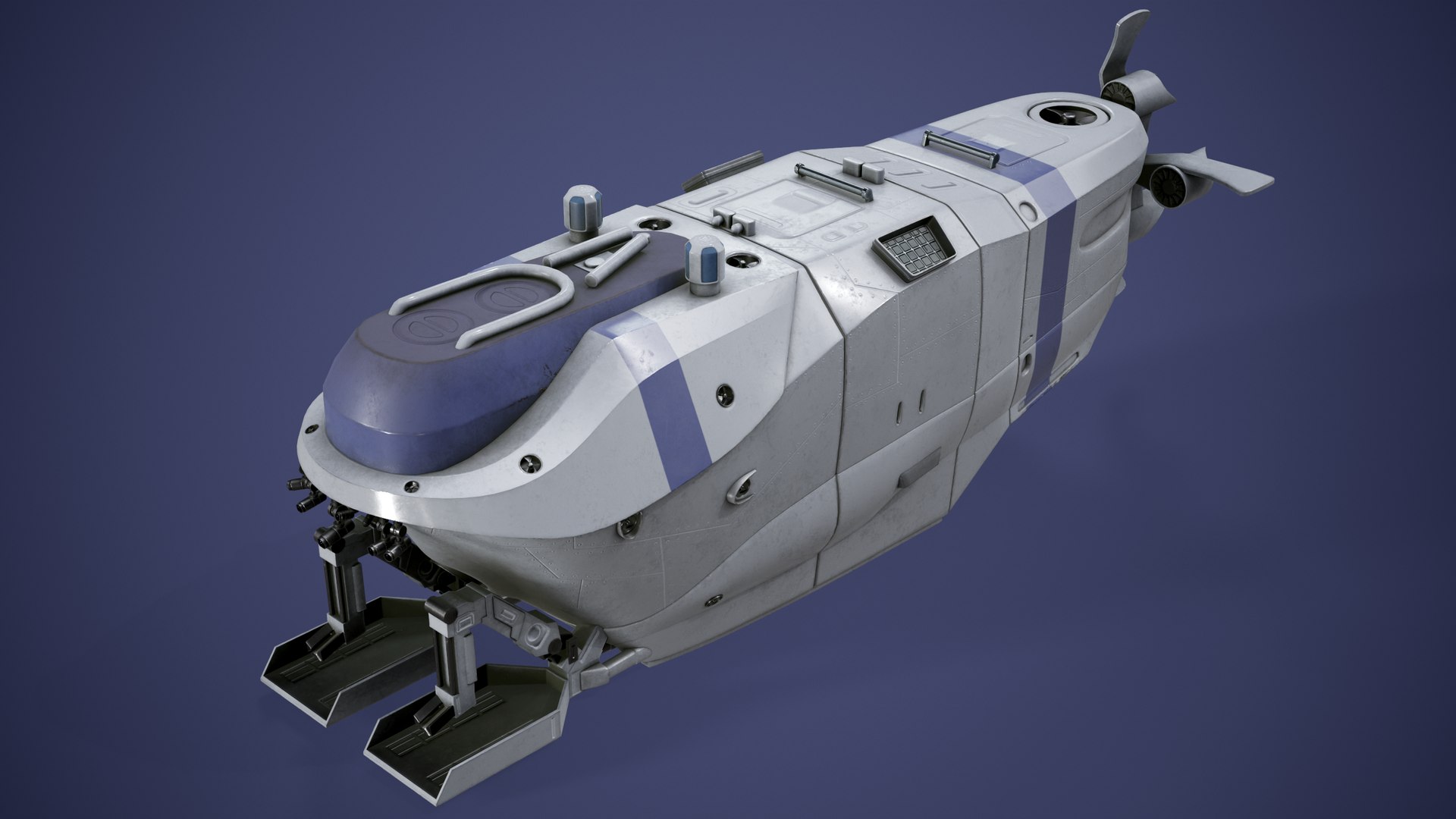 Research Submersible 3D Model - TurboSquid 1801687