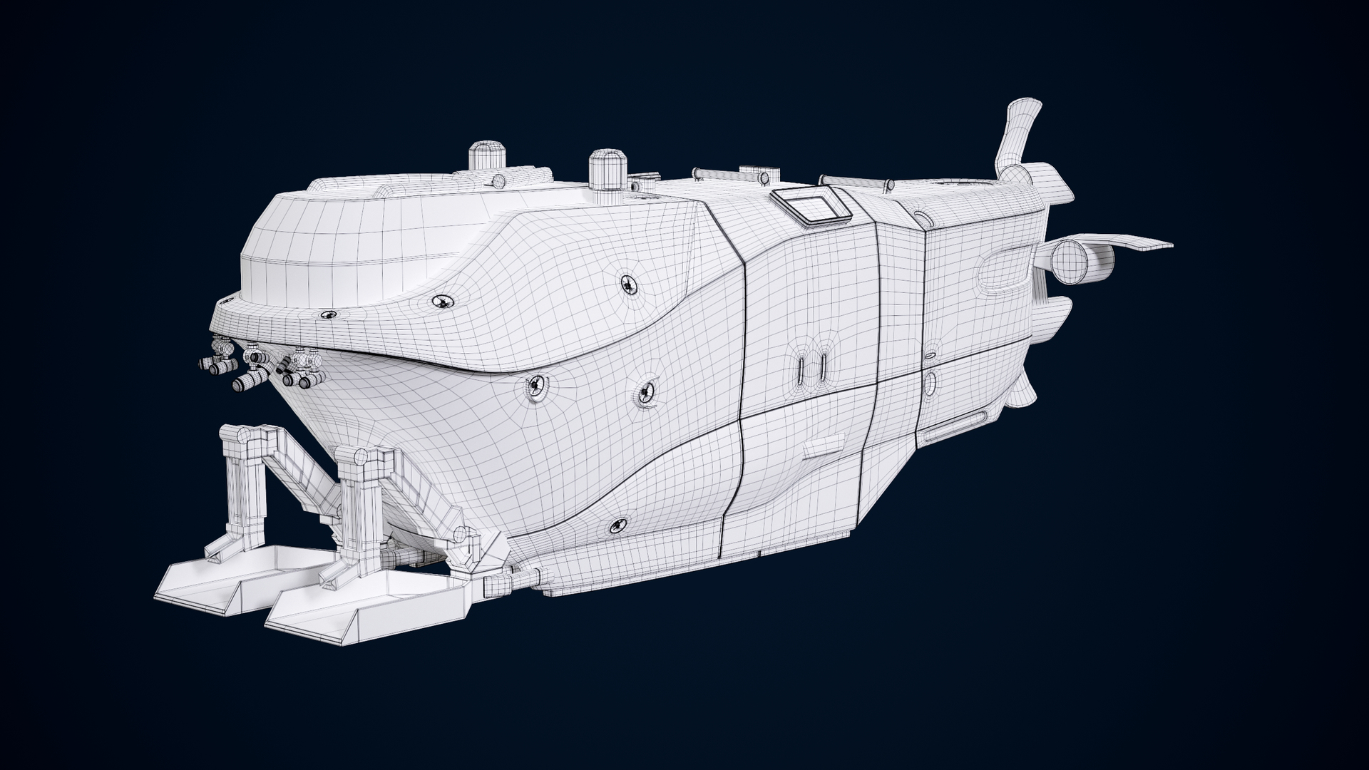 Research Submersible 3D Model - TurboSquid 1801687