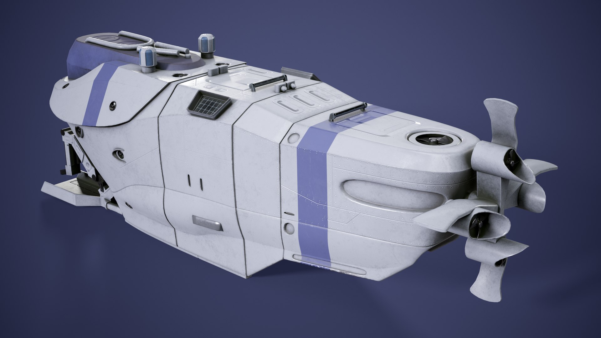 Research Submersible 3D Model - TurboSquid 1801687