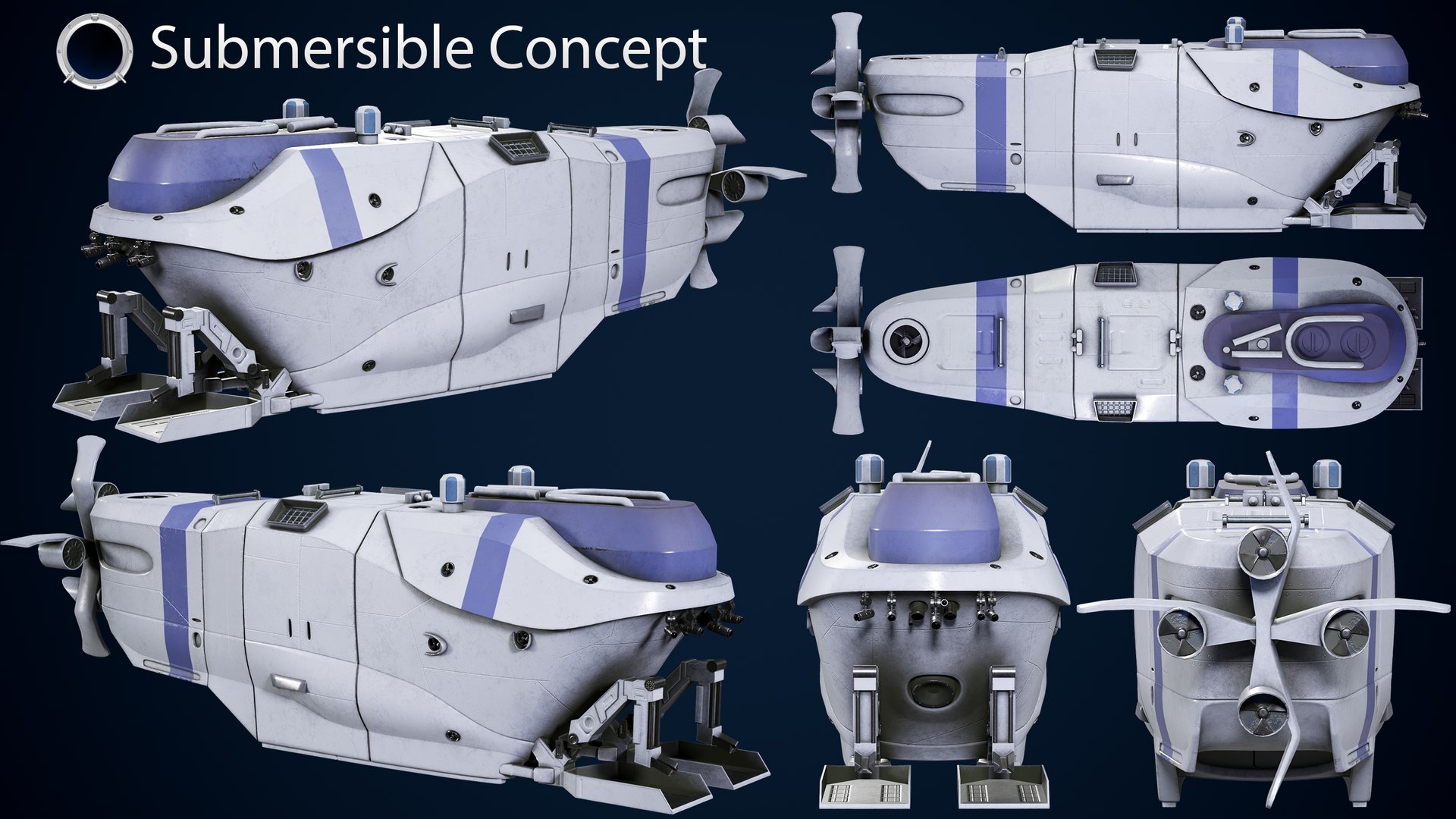 Research Submersible 3D Model - TurboSquid 1801687