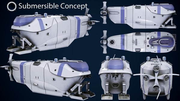 Research Submersible 3D model - TurboSquid 1801687