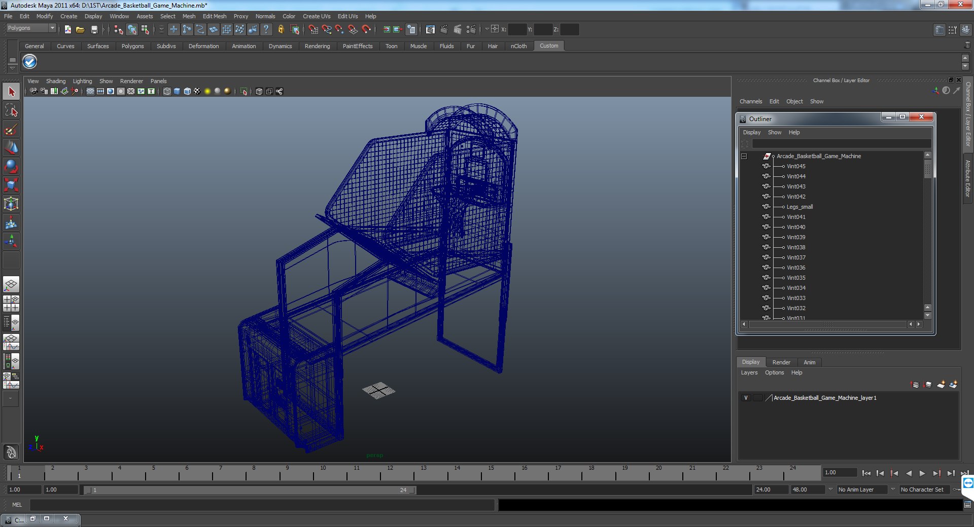 3D Model Arcade Basketball Machine - TurboSquid 1255237