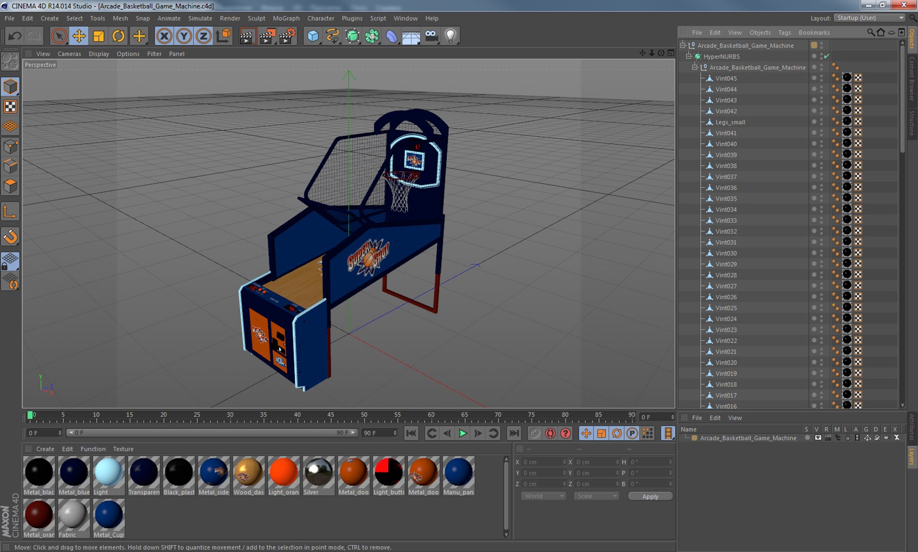 3D Model Arcade Basketball Machine - TurboSquid 1255237