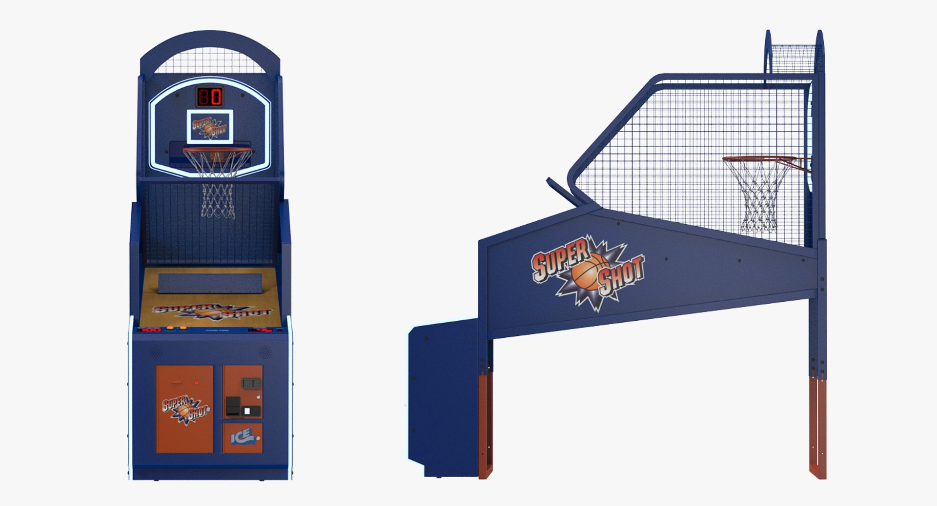 3D Model Arcade Basketball Machine - TurboSquid 1255237