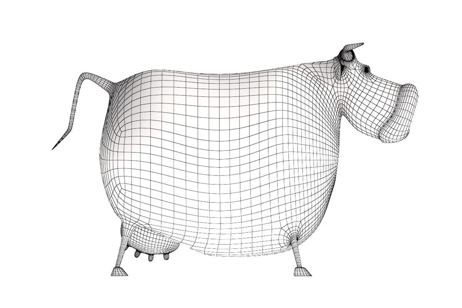 3d Cow Toon