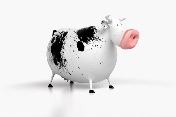 3d cow toon
