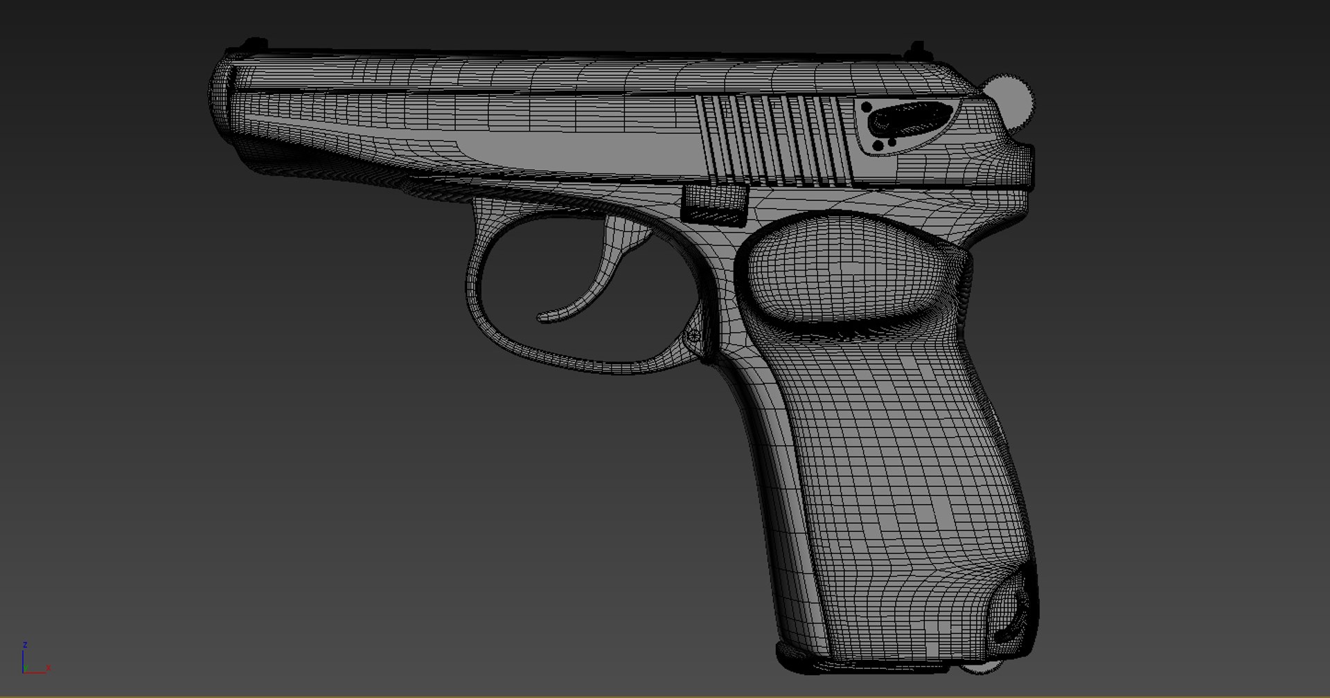 Makarov Pistol 3d Model