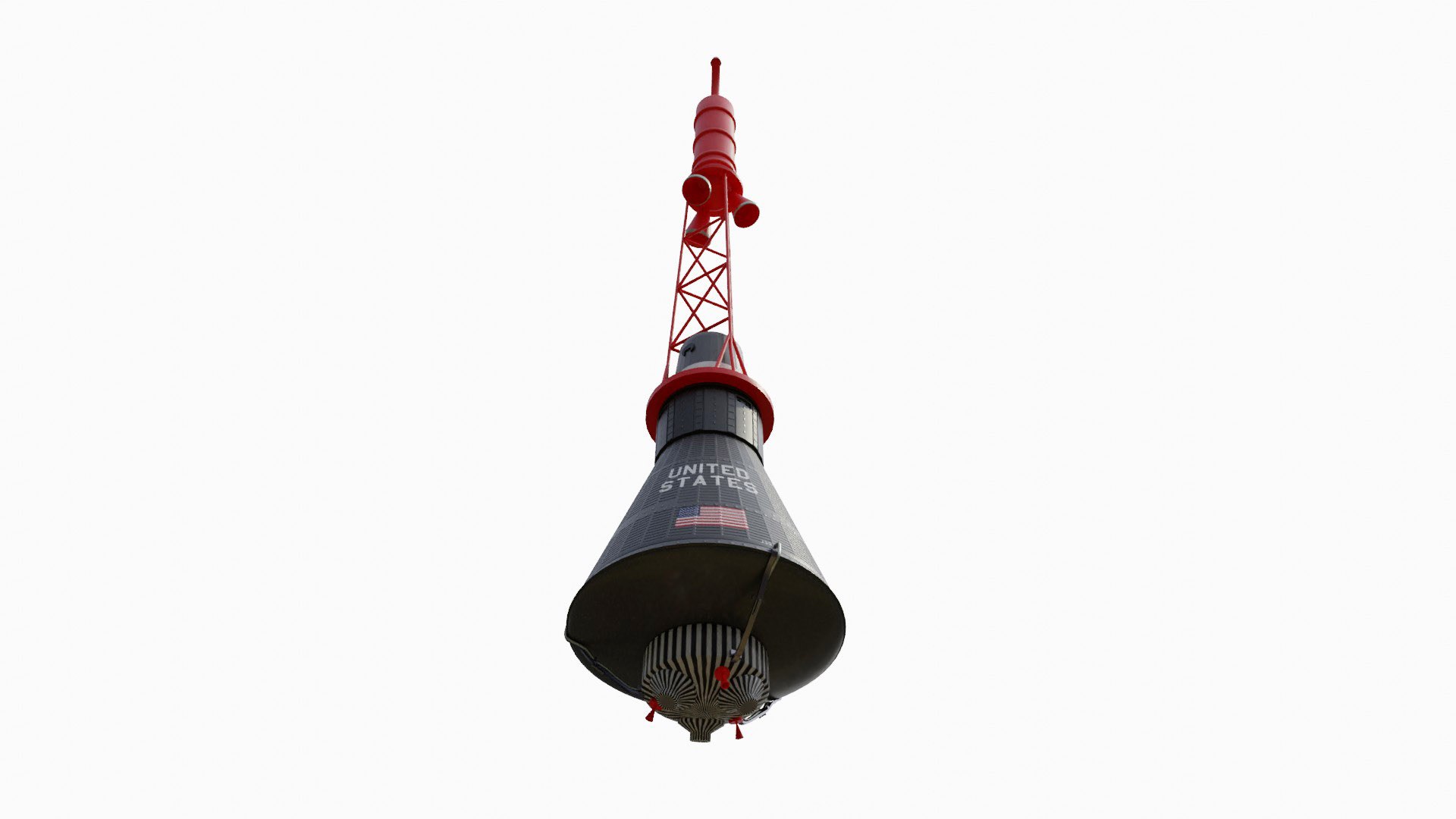 Nasa Mercury 4 Capsule 3d Model