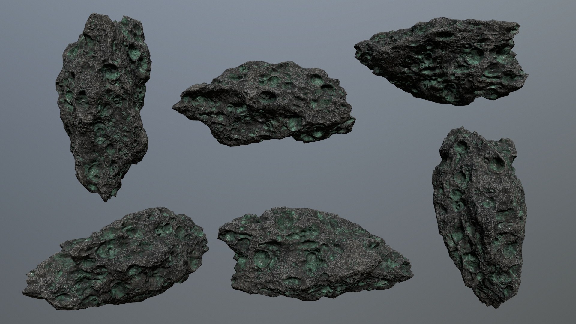 Asteroid Set 3D Model - TurboSquid 1743691