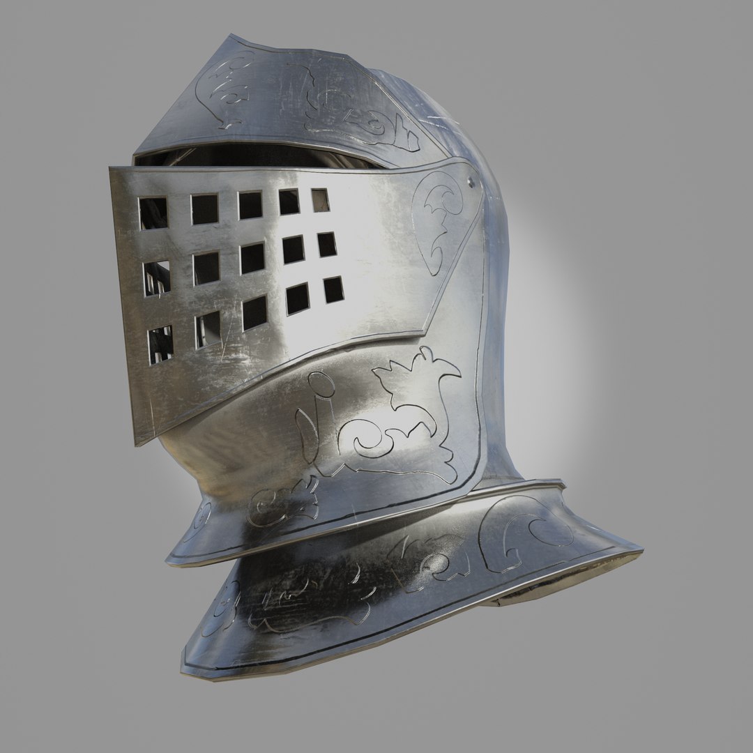 Knight helmet 3D model - TurboSquid 1472019