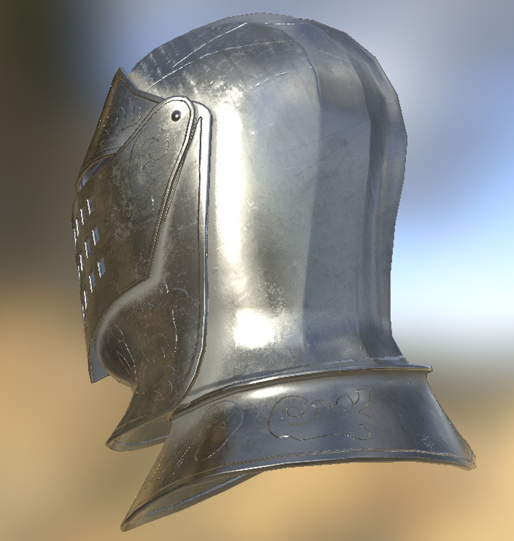 Knight helmet 3D model - TurboSquid 1472019