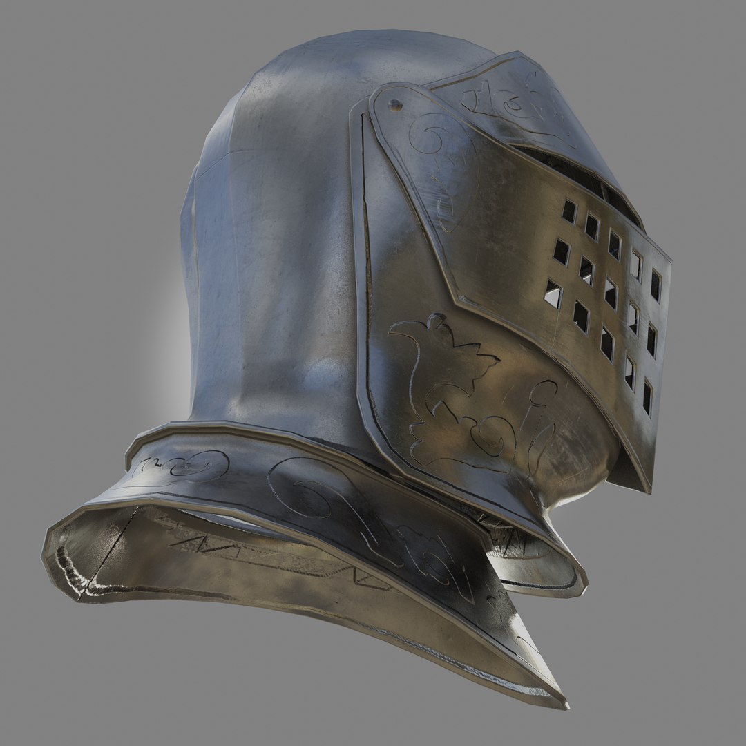 Knight helmet 3D model - TurboSquid 1472019