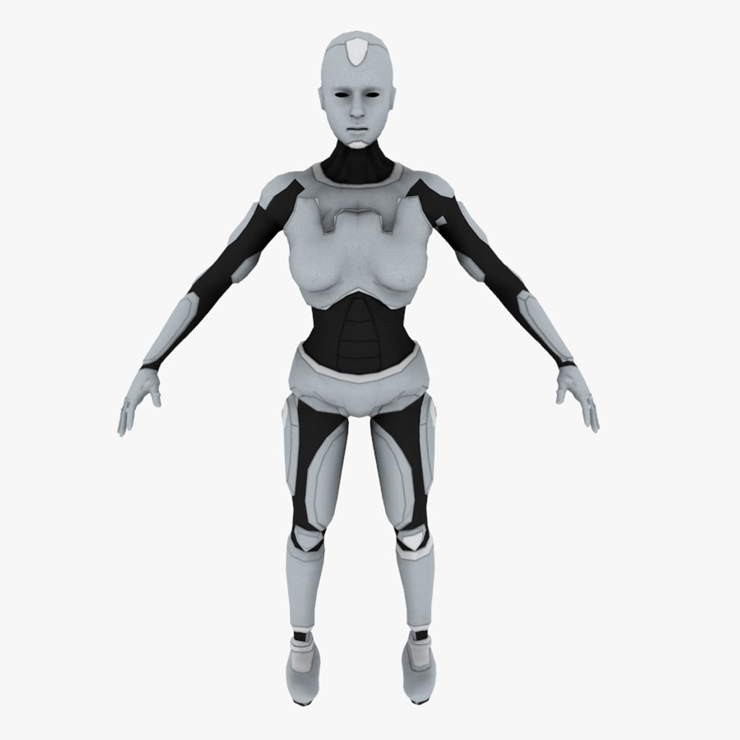 Android Female 3D Model - TurboSquid 1395010
