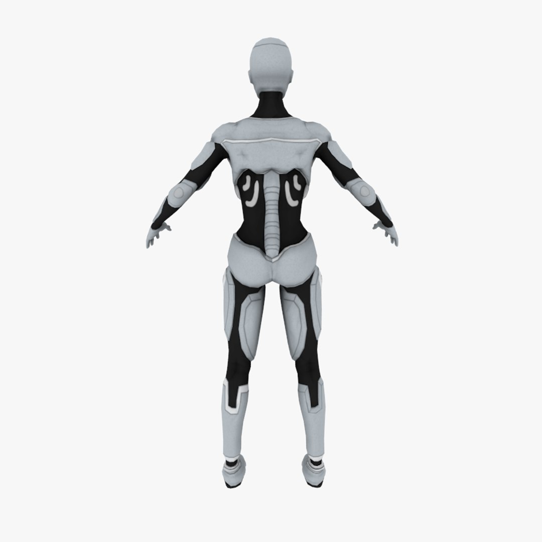 Android Female 3D Model - TurboSquid 1395010