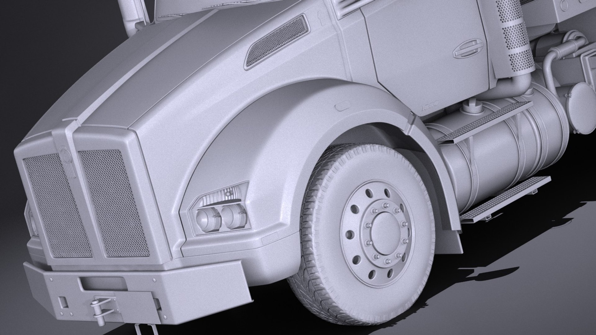 T880 2017 Tank 3d Model