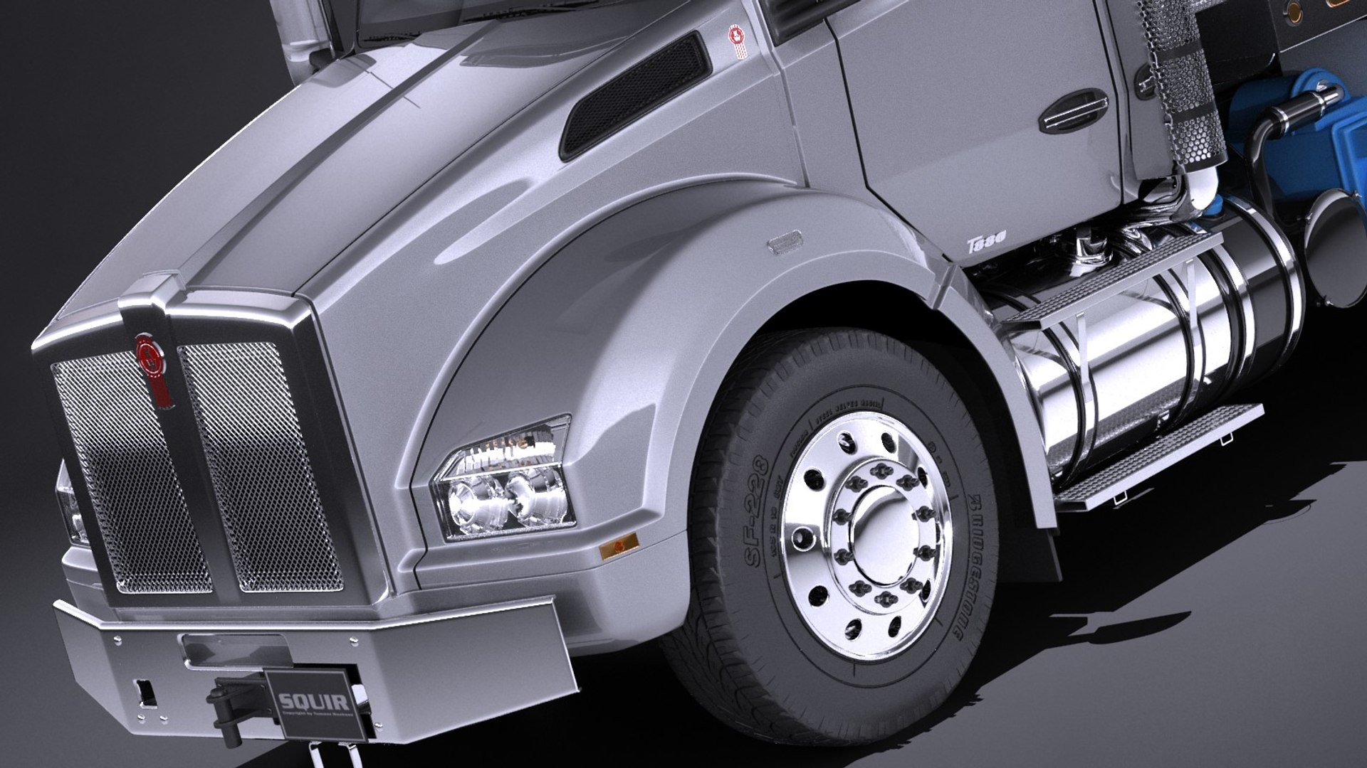 T880 2017 Tank 3d Model