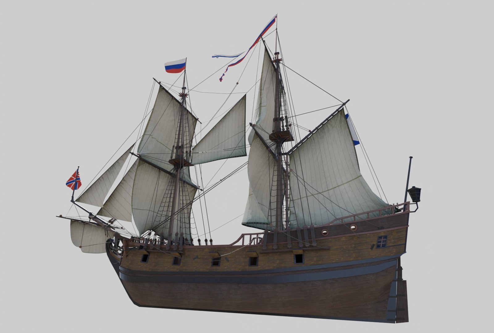 3D model vitus bering ship st peter - TurboSquid 1620954