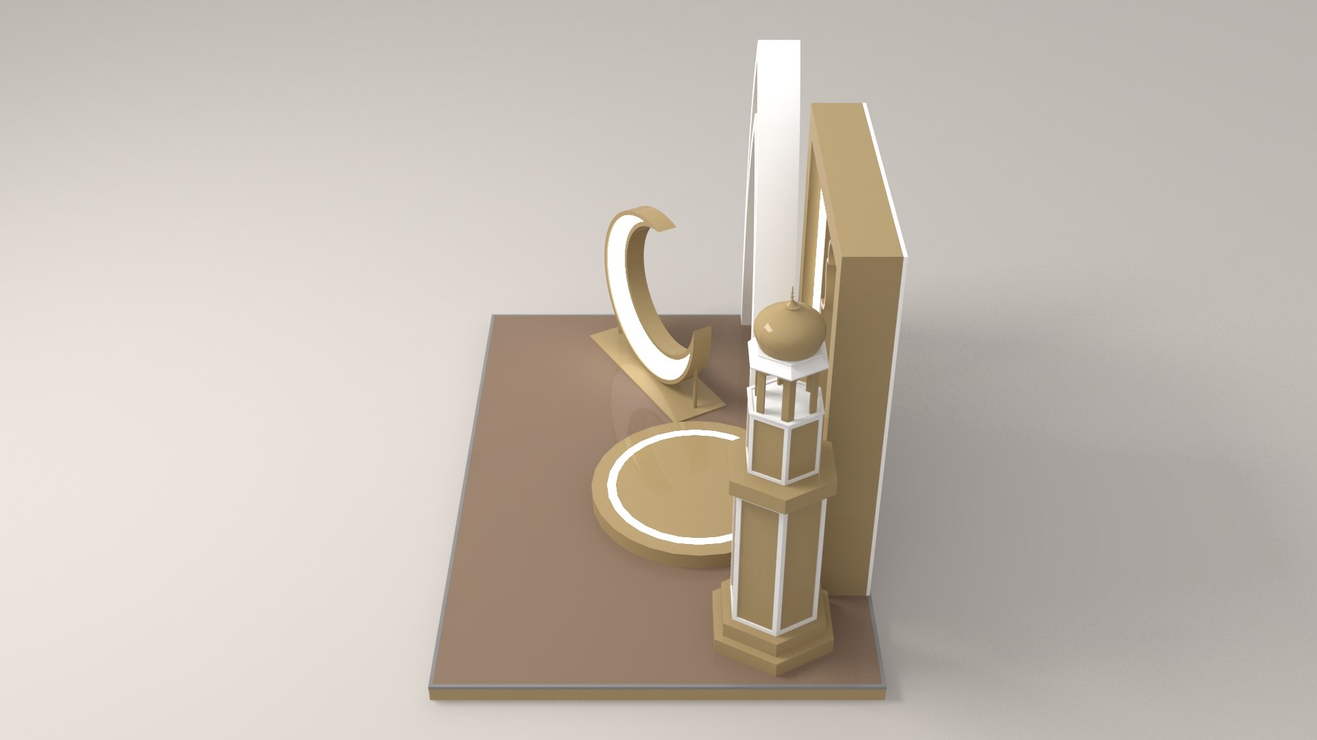 Stand Booth Ramadan Islamic Decoration 3D Model - TurboSquid 2198588