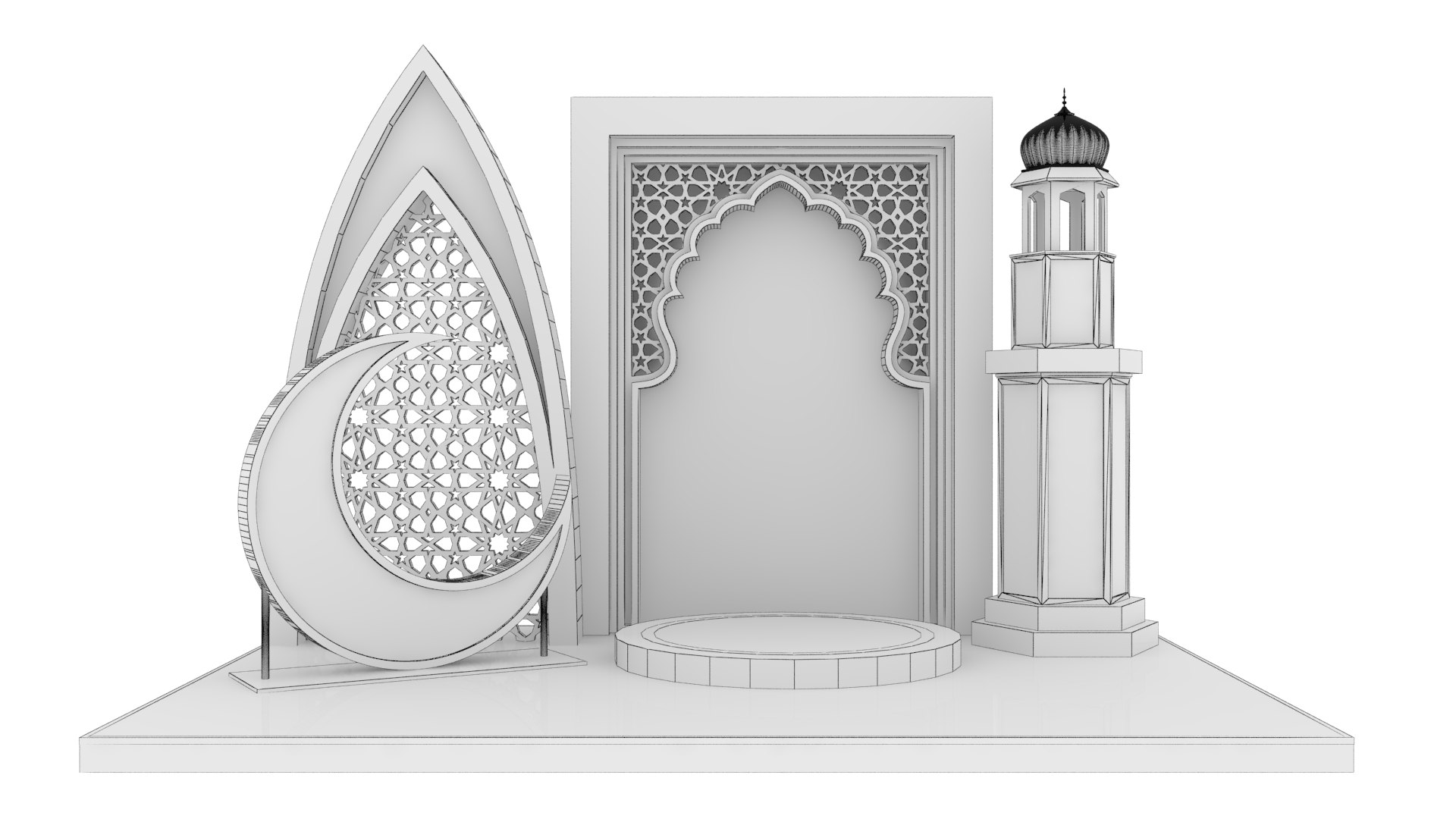 Stand Booth Ramadan Islamic Decoration 3D Model - TurboSquid 2198588