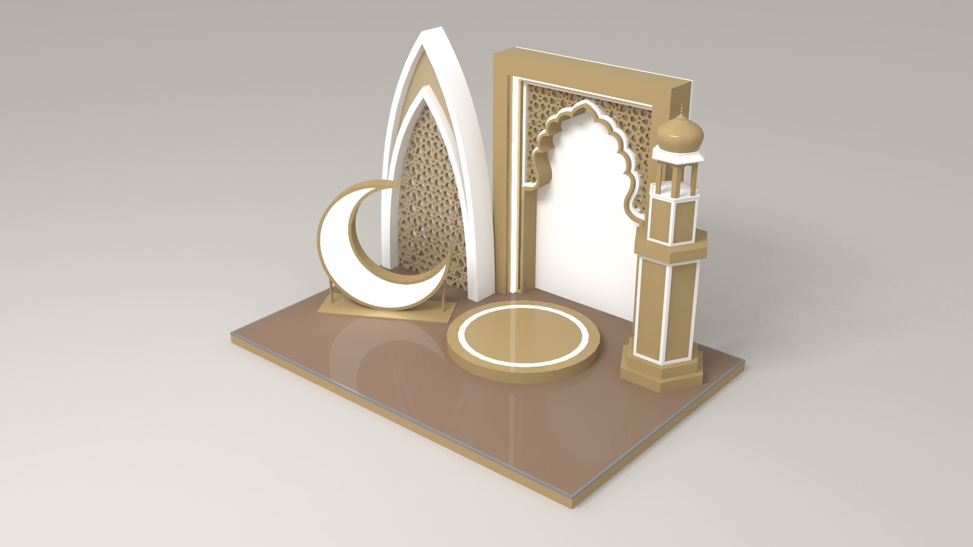 Stand Booth Ramadan Islamic Decoration 3D Model - TurboSquid 2198588