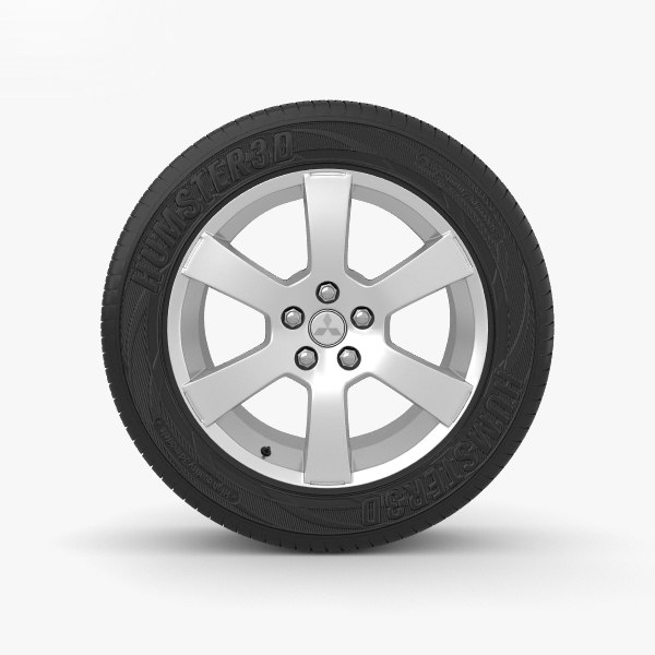 modelo 3d Mitsubishi Outlander XL llanta de 19 pulgadas 001 ...